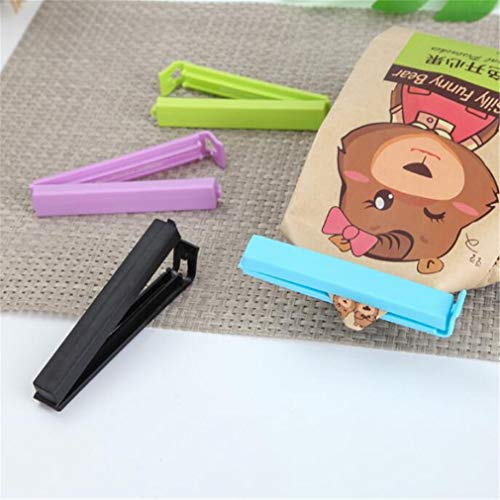 Meoliny 6 Pcs Food Bag Clip Kitchen Storage Snack Organization Clip Sealing Clamp Home Supplies