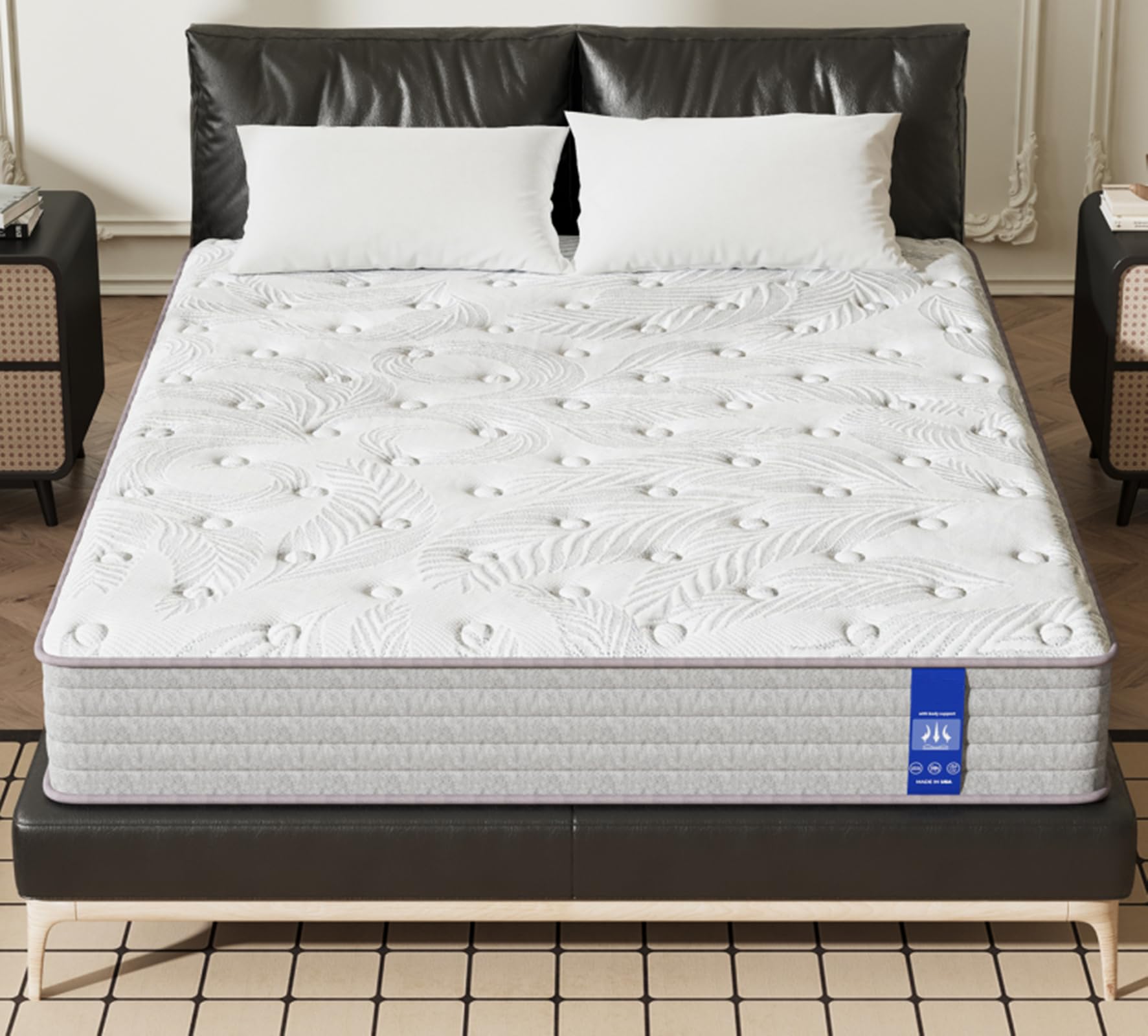 ZFHCBJ 12 Inch Twin XL Mattress Memory Foam Mattressļ¼Hybrid Mattress in a Boxļ¼Twin XL Size Mattress Medium Firm for Good Night Sleepļ¼Pressure Reliefļ¼CertiPUR-US Certified