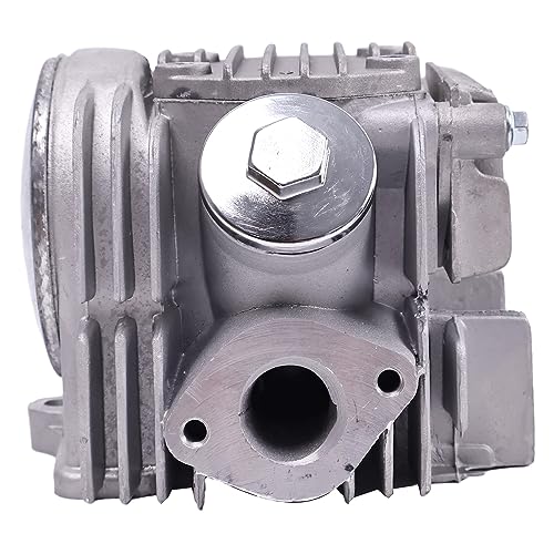 AIVWUMOT 52.4mm Cylinder Head with Sleeve Plug Spark Plug Upper and Lower Gasket Compatible with 4 Stroke Horizontal 90cc 110cc 125cc Engine ATV Quad Dirt Bike Pit Bike Tao Tao Go Kart Scooter