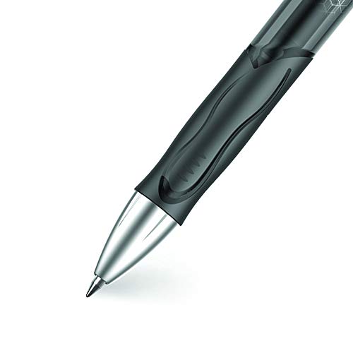 BIC Gel-Ocity Ultra Gel Pens, Medium Point Retracable (0.7mm), Black Ink Gel Pen, 12-Count