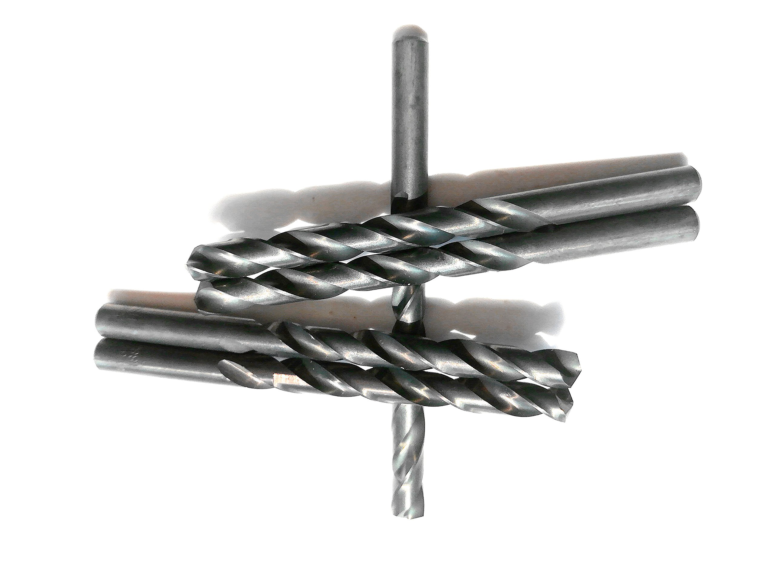 5PCS 1/2" Black Oxide Twist Drill Bits