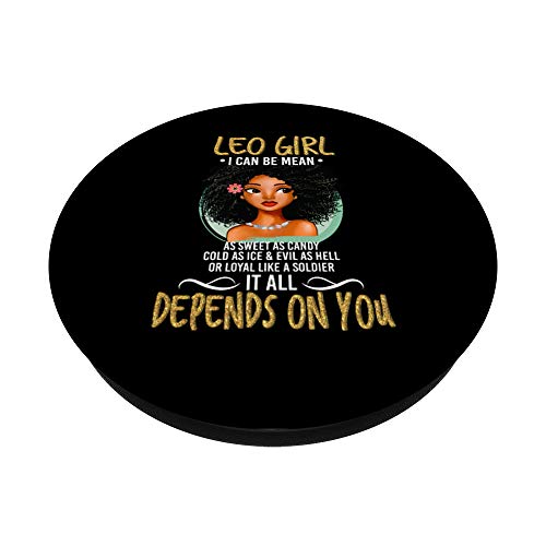 Leo Zodiac Shirt for Women Leo Girl PopSockets Grip and Stand for Phones and Tablets