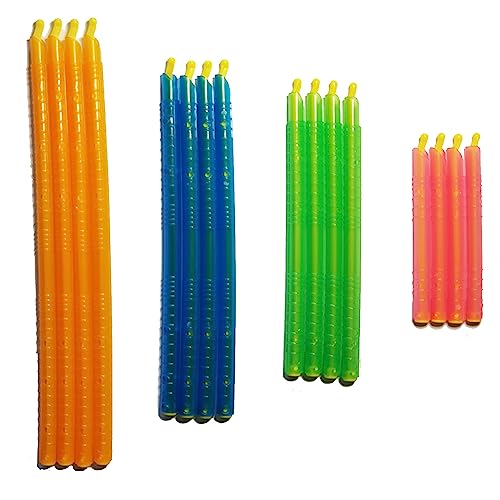 ANCHDO 16pcs Bag Sealer Sticks,4 Lengths,Plastic Bag Sealer Clips Sticks Slide On Bag,Gripstik Bag Sealer Slide Sticks for Food Storage ,Bread and Snack Bags