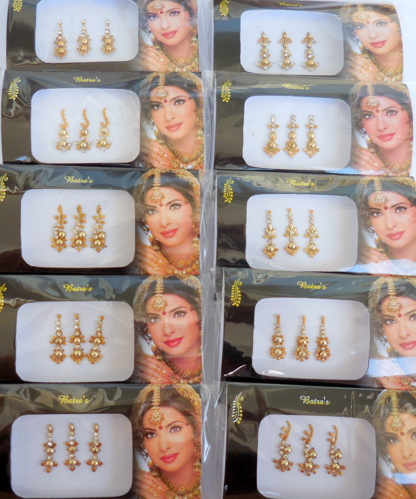 8 Bindi Pack- 24 Combo Bindi Stickers Multicolored,Silver,Gold,Black, Bindi Tattoo Bindi Jewelry