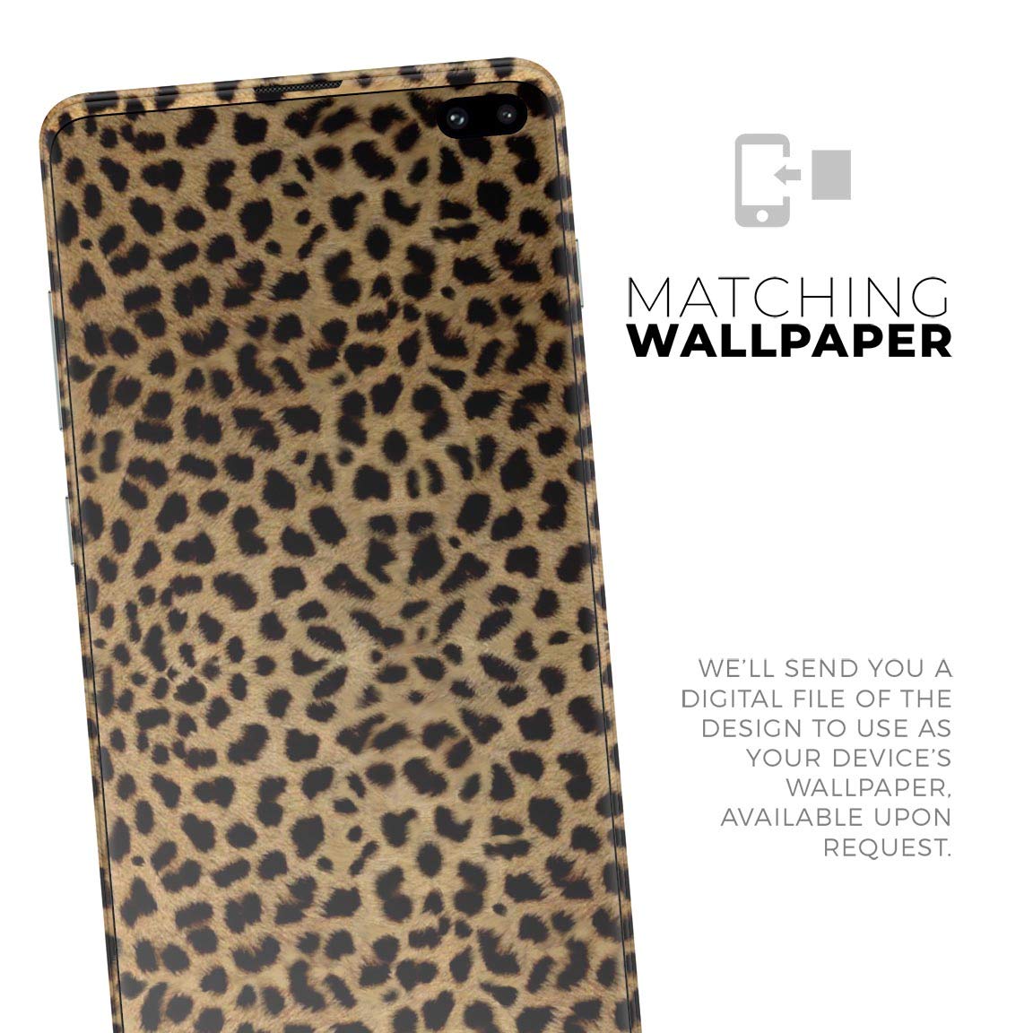 DesignSkinz Orange Cheetah Fur Pattern Protective Vinyl Decal Wrap Skin Cover Compatible with The Samsung Galaxy S20 (Screen Trim & Back Glass Skin)