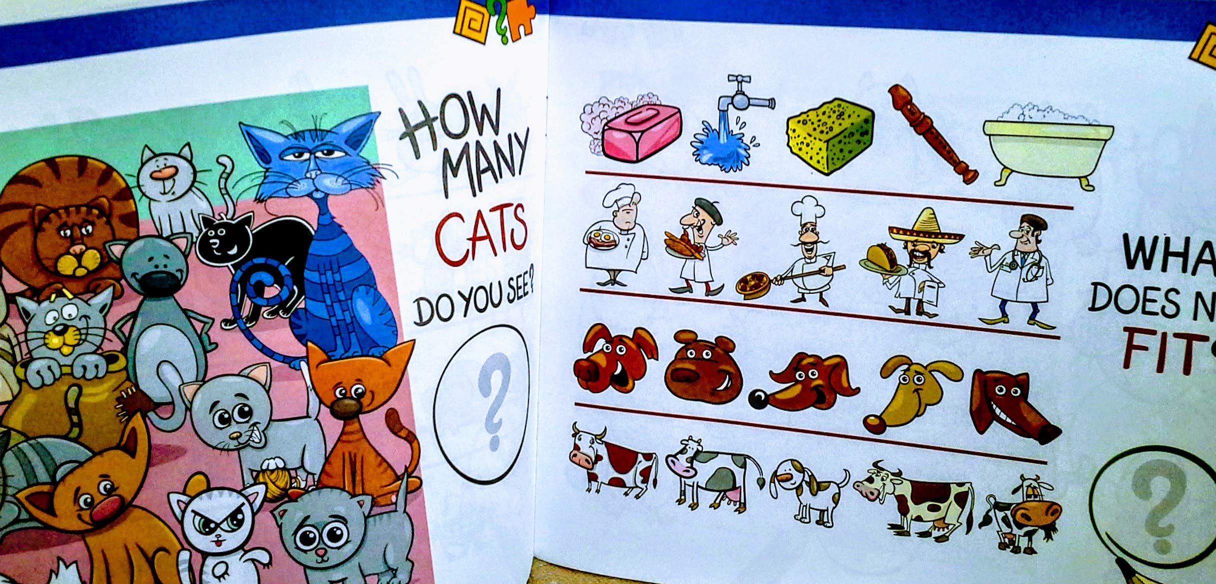 What Do You See? Wild Animals Search & Count Activity Paperback Book