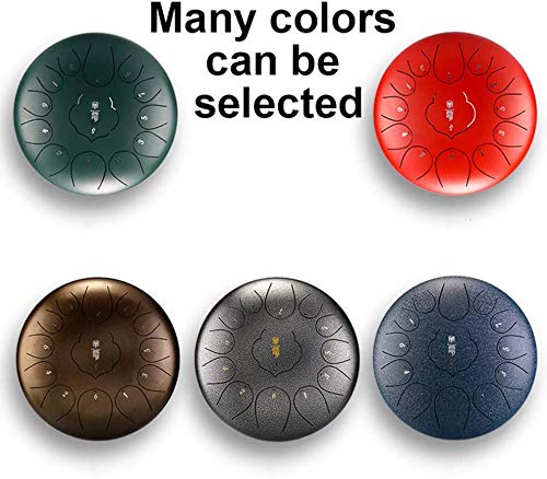 Alloy Steel Tongue Drum, Gong, Panda Drum, Steel Pan Drumm Drum, Drums & Percussion, Handpan Drum, Percussion Instruments,Bronze,12inche13notes