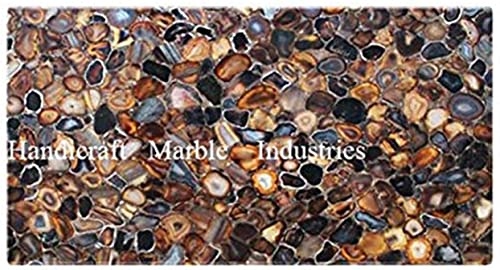 30"x12" Mix Multi Colour Agate Table Top Rectangular Table, Center Table, Coffee Table, Patio Table, Hallway Table, Living Room Furniture