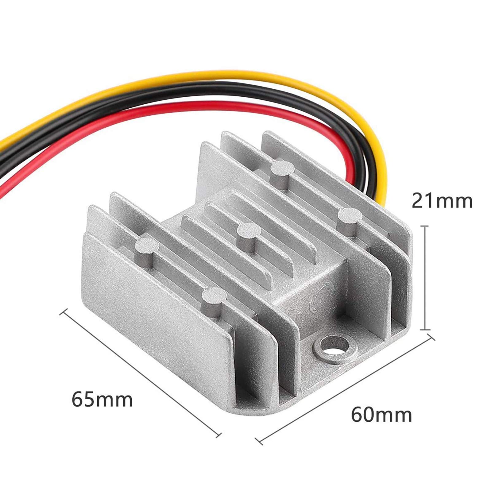 dkplnt 72W 3a 12V to 24V Boost Step Up Converter Voltage Regulator Waterproof for Golf Cart Club Car