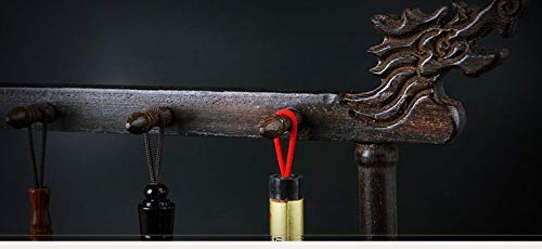 6 Pcs Brush Pen Set with Stand Holder Chinese Calligraphy Painting Art Wood Shelf Include Writing Brush