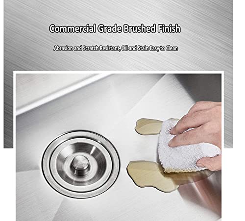 30 Kitchen Sink Double Bowl - Sarlai 30 x 19 inch Undermount Sink Stainless Steel 16 Gauge Two Basin Low Divider 50/50 Under Counter Deep Kitchen Sinks with Accessories