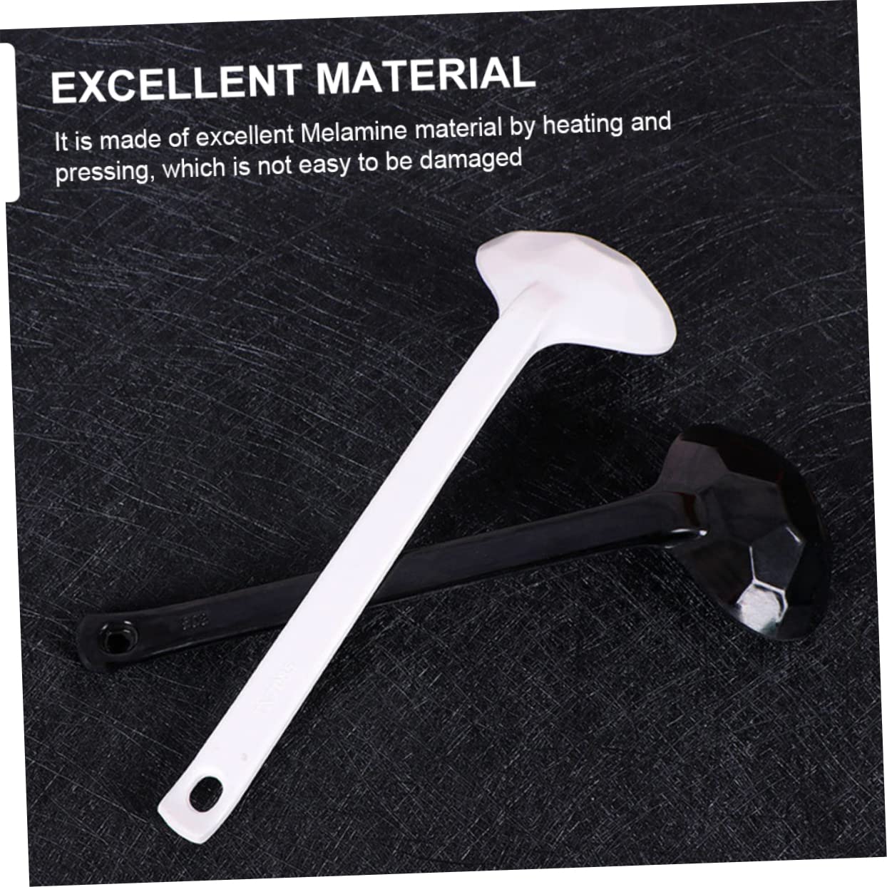 5pcs Hot Pot Seasoning Spoon Ramen Soup Spoons Cooking Spoon Tagliatelle Ramen Spoon Silicone Deep Spoon Miso Spoons Ramen Ladle Spoons Heavy Turtle Shell Melamine
