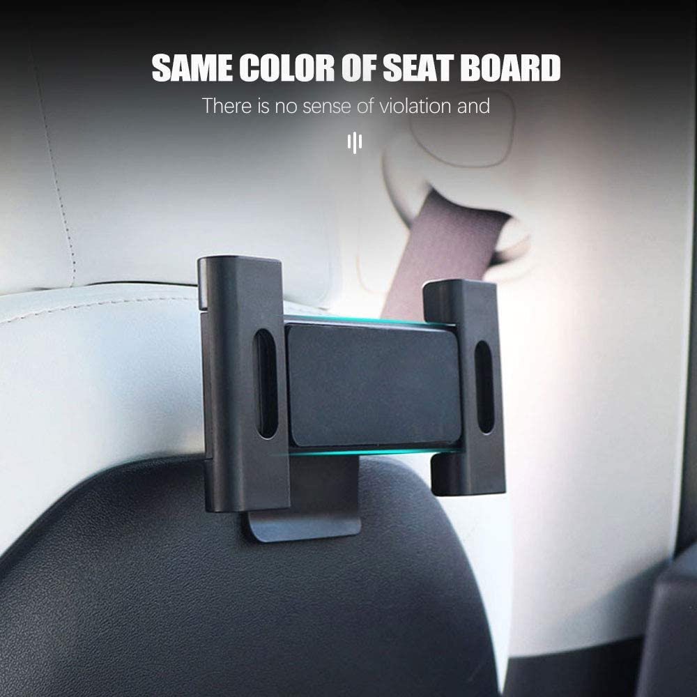 SPEEDPARK for Tesla Accessories Model 3/Y Car Headrest Mount,Angle Adjustable Headrest Mount,Universal Tablet Holder Phone for Car Backseat,for 6.3" to 10.5" iPad/Tablet/Smartphone/Nintendo Switch
