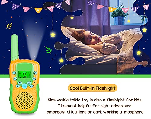 LOOIKOOS Walkie Talkies for Kids, 3 KMs Long Range Walky Talky Radio Kid Toy Gifts for Boys and Girls 3 Pack