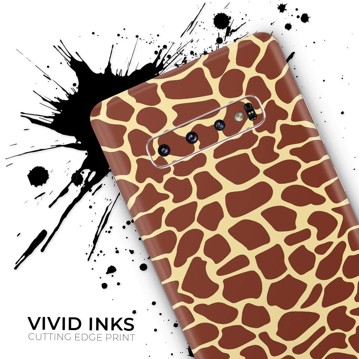 DesignSkinz Simple Vector Giraffe Print Protective Vinyl Decal Wrap Skin Cover Compatible with The Samsung Galaxy S20 (Screen Trim & Back Glass Skin)