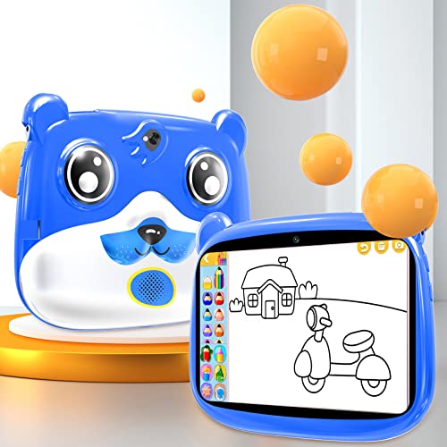 2022 New Android 5.1 Tablet 7 Inch, 2gb Ram 16gb Storage, 0.3mp+2mp Dual Camera,1280x800 IPS Hd Display Screen, Wi-fi Bluetooth 3000mah,Best for Boys and Girls (Blue)