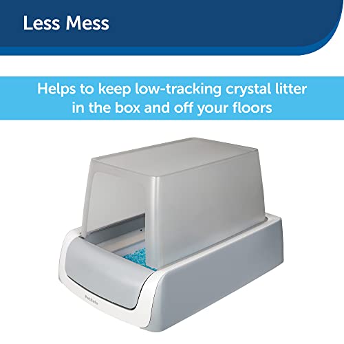 ScoopFree Self-Cleaning Litter Box Privacy Hood - Works with ScoopFree 2nd Generation and Smart Litter Boxes, Grey