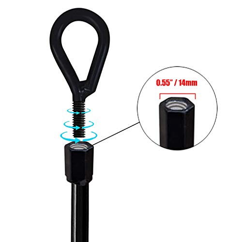 Jayzod Earth Ground Anchor 15 Inch Heavy Duty Earth Anchors Shelters, Canopies,Tents,Swing Sets,Trampoline,4 Pack,Adapter not Included