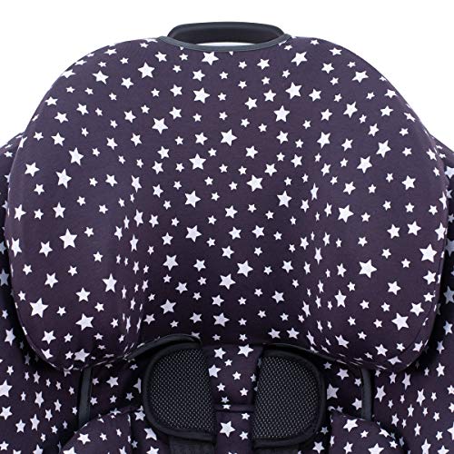 JYOKO Kids Cover Liner for car seat Compatible with Graco Extend2fit, 100% Cotton Made (Winter Sky)
