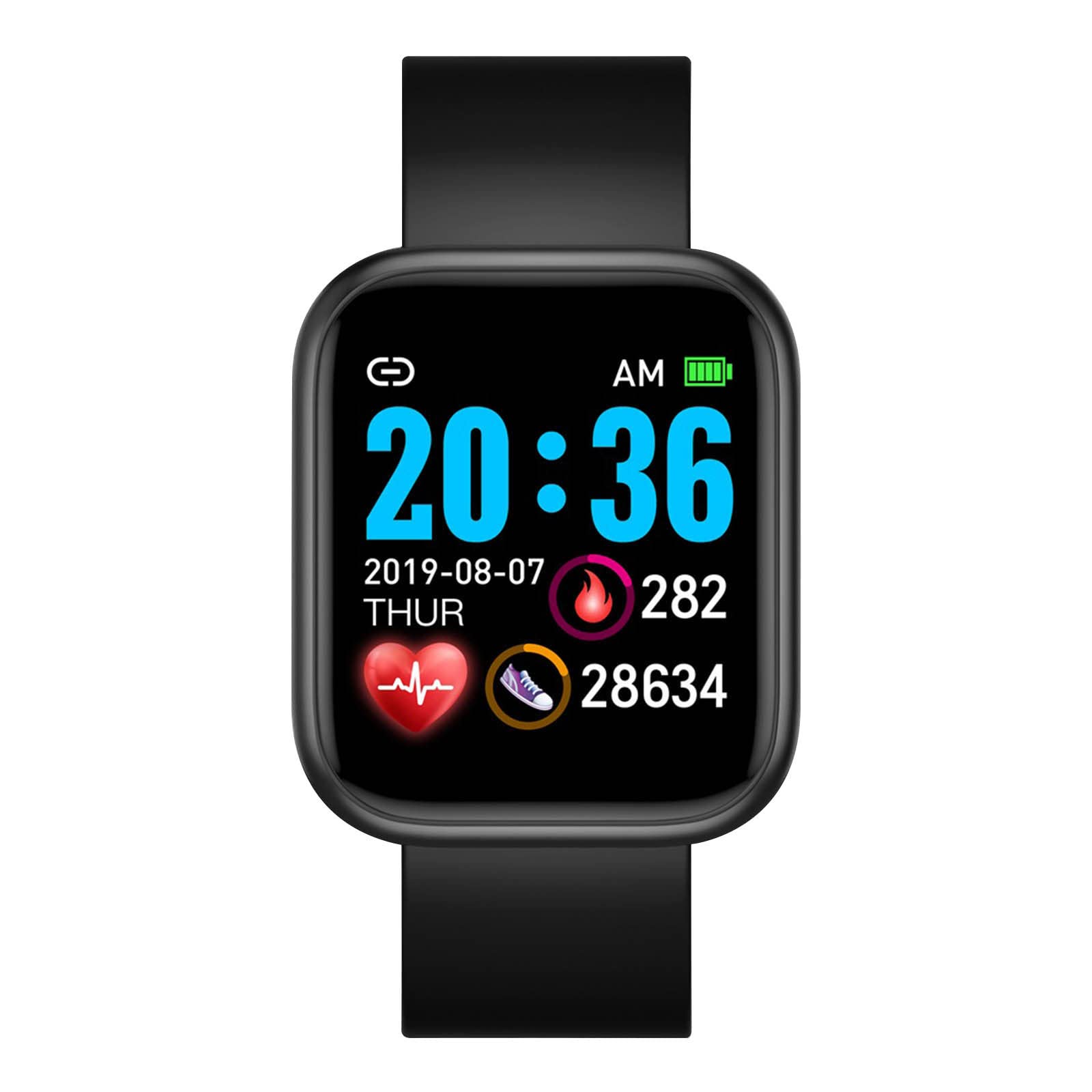 2022 New Smart Watch Multi-Function, Smart Watch with HD Touchscreen, Exercise Sleep Detection Fitness Multi-function Long Standby, 1.3 Inch IP67 Waterproof Heart Rate for Friends (Black)