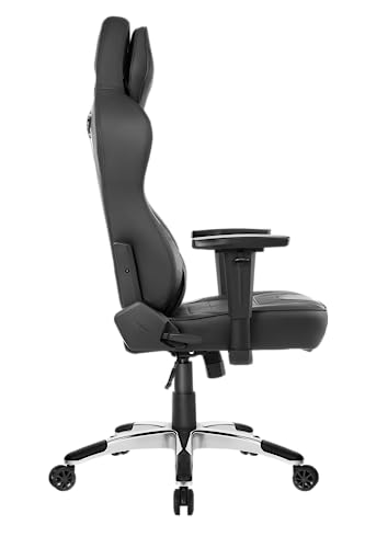 AKRacing Office Series Obsidian Ergonomic Computer Chair with High Backrest, Recliner, Swivel, Tilt, Rocker and Seat Height Adjustment Mechanisms - Carbon Black - PC/Mac/Linux