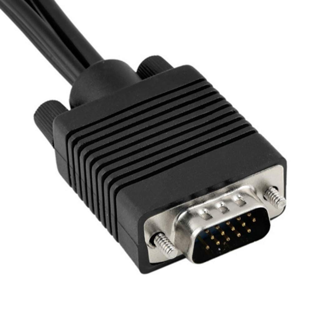 ANRANK High Performance VGA SVGA to S-Video 3 RCA Composite AV TV Out Adapter Converter Cable for PC Laptop