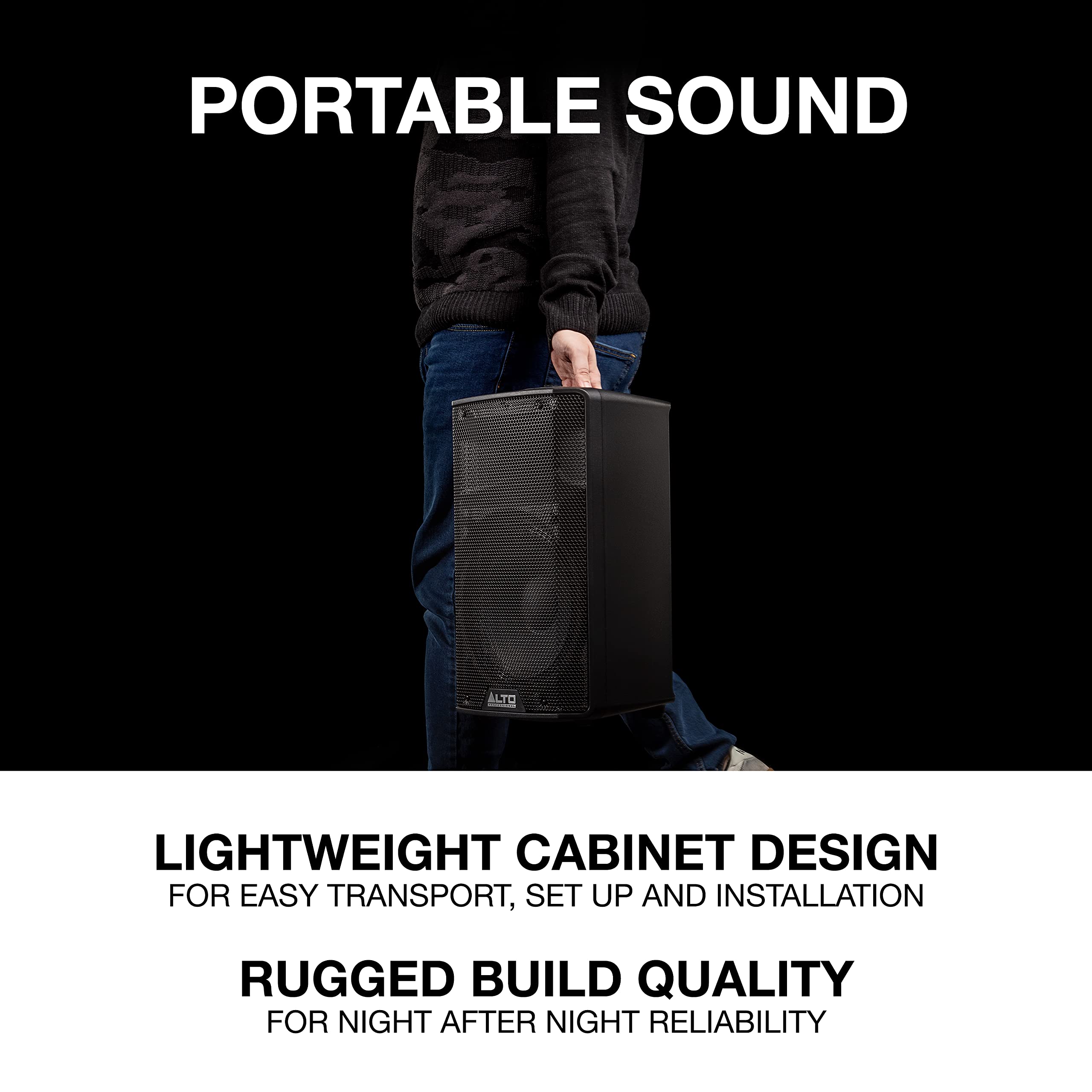 ALTO TX310 β 350W Active PA Speaker with 10" Woofer for Mobile DJ and Musicians, Small Venues, Ceremonies and Sports Events, Black