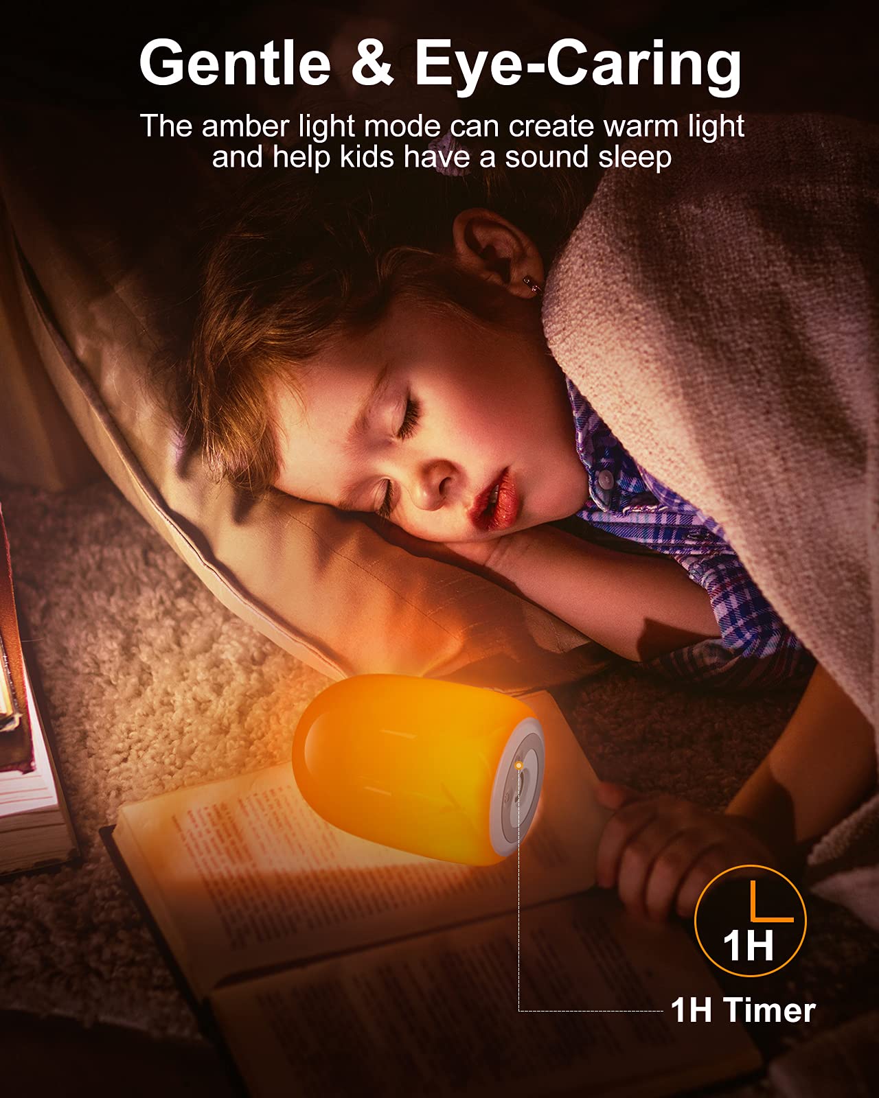 Night Light for Kids, VEYFIY Nursery Night Light with Touch Control & 1H Timer,Portable Baby Nursery Light with Charging Pad,4 LED Light Modes Rechargeable Night Lamp for Kids Room,Bedroom,Up to 100H…