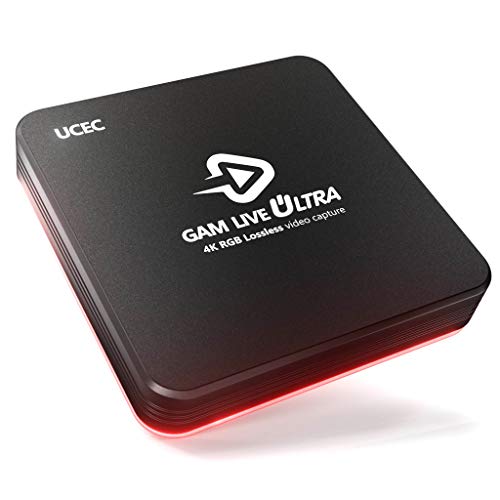 UCEC Capture Card for Streaming GAM Live, Ultra 4K60 Video Gamer Recording for PS5, PS4, Xbox Series X/S, Xbox, Nintendo Switch, USB 3.0, 1440p 120FPS HDR10
