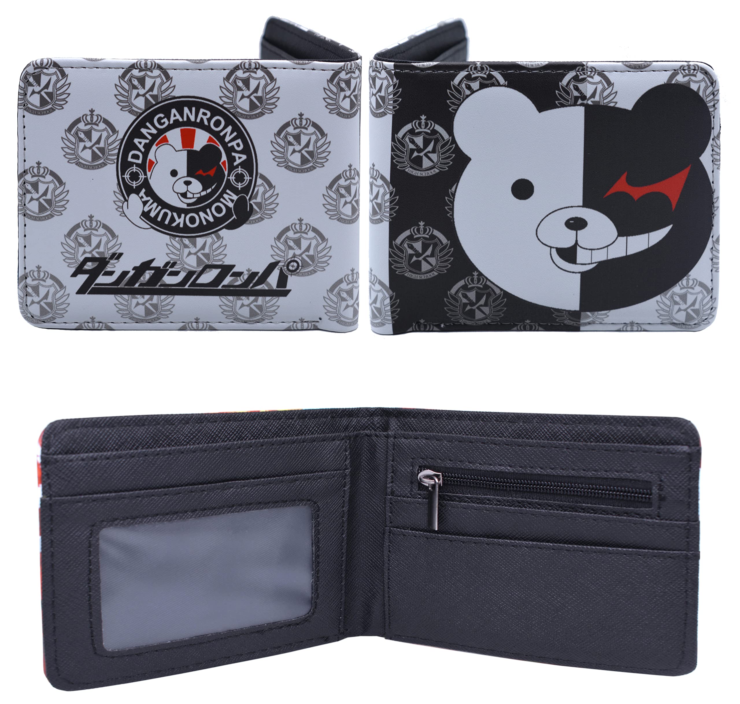 Amatensu Anime Characters Naegi Makoto wallet Kirigiri Kyoko wallet Maizono Sayaka wallet Yasuhiro taeko wallet Enoshima Junko wallet Monokuma wallet A