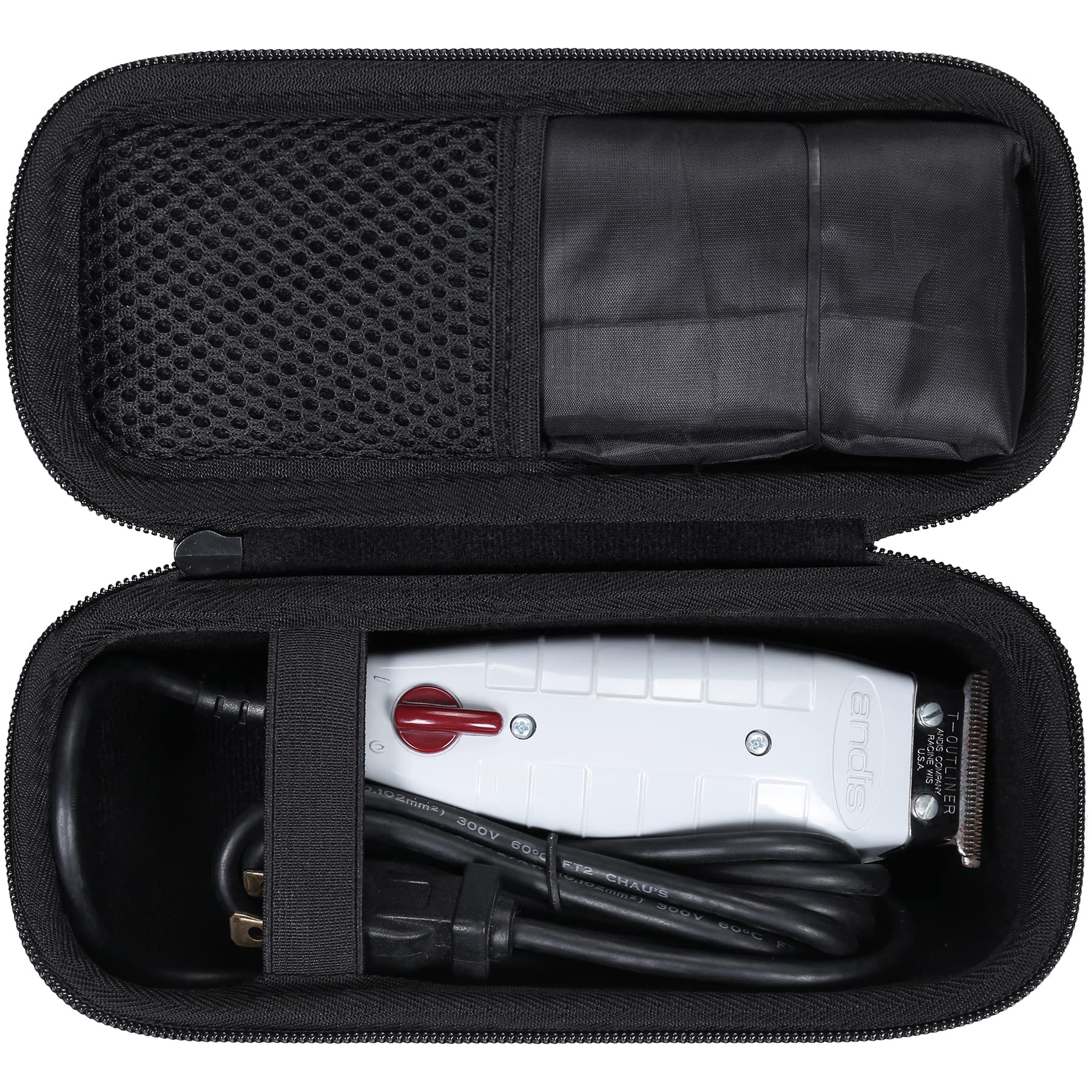 Aenllosi Hard Case Replacement for Andis 04710/04603/04775 Go Professional Outliner II Square Blade Trimmer (only case) Black