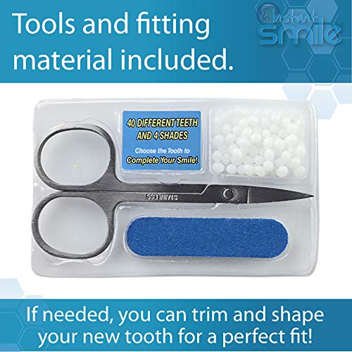 Instant Smile Complete Your Smile Temporary Tooth Replacement Kit - Replace a Missing Tooth in Minutes - Patented