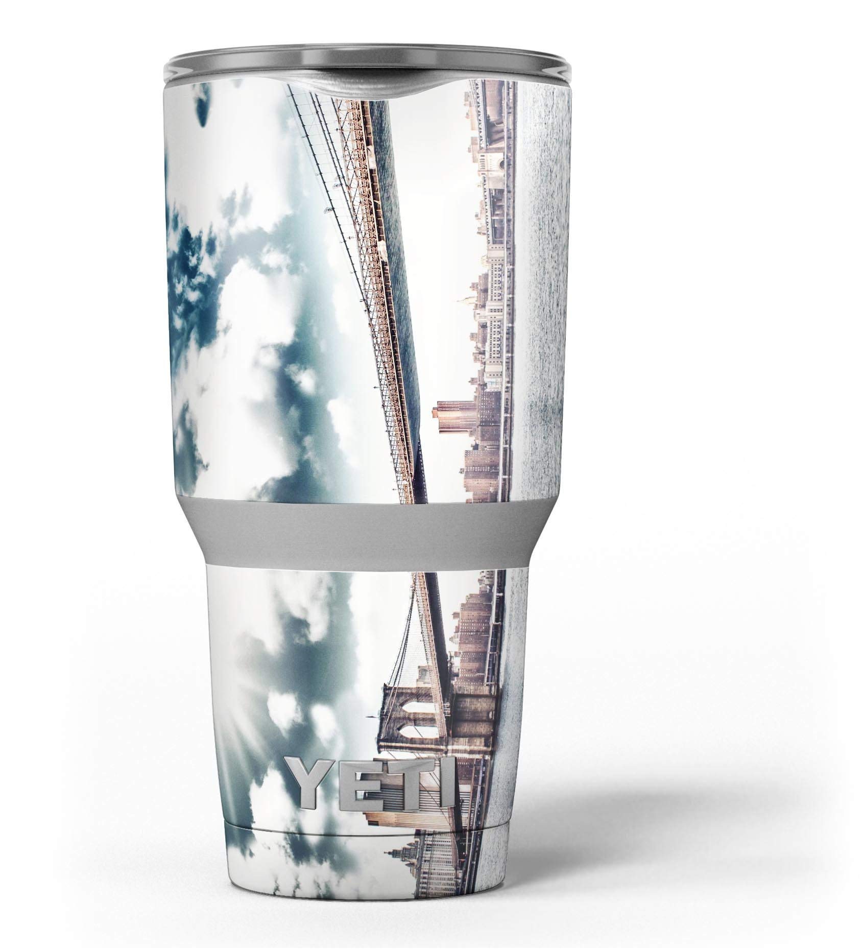 Design Skinz Overlook NYC Loop - Skin Decal Vinyl Wrap Kit Compatible with The Yeti Rambler Cooler Tumbler Cups