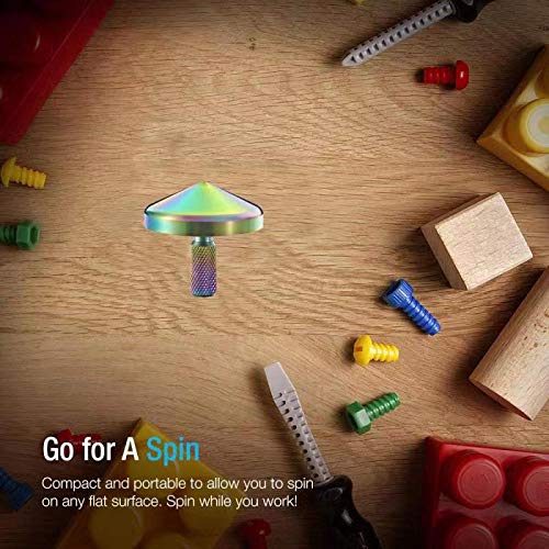 ShowDoo Colorful Metal Spinning Top,Stainless Steel Toys,EDC Desk Toys for Office for Adults and Kids,Unique Gift
