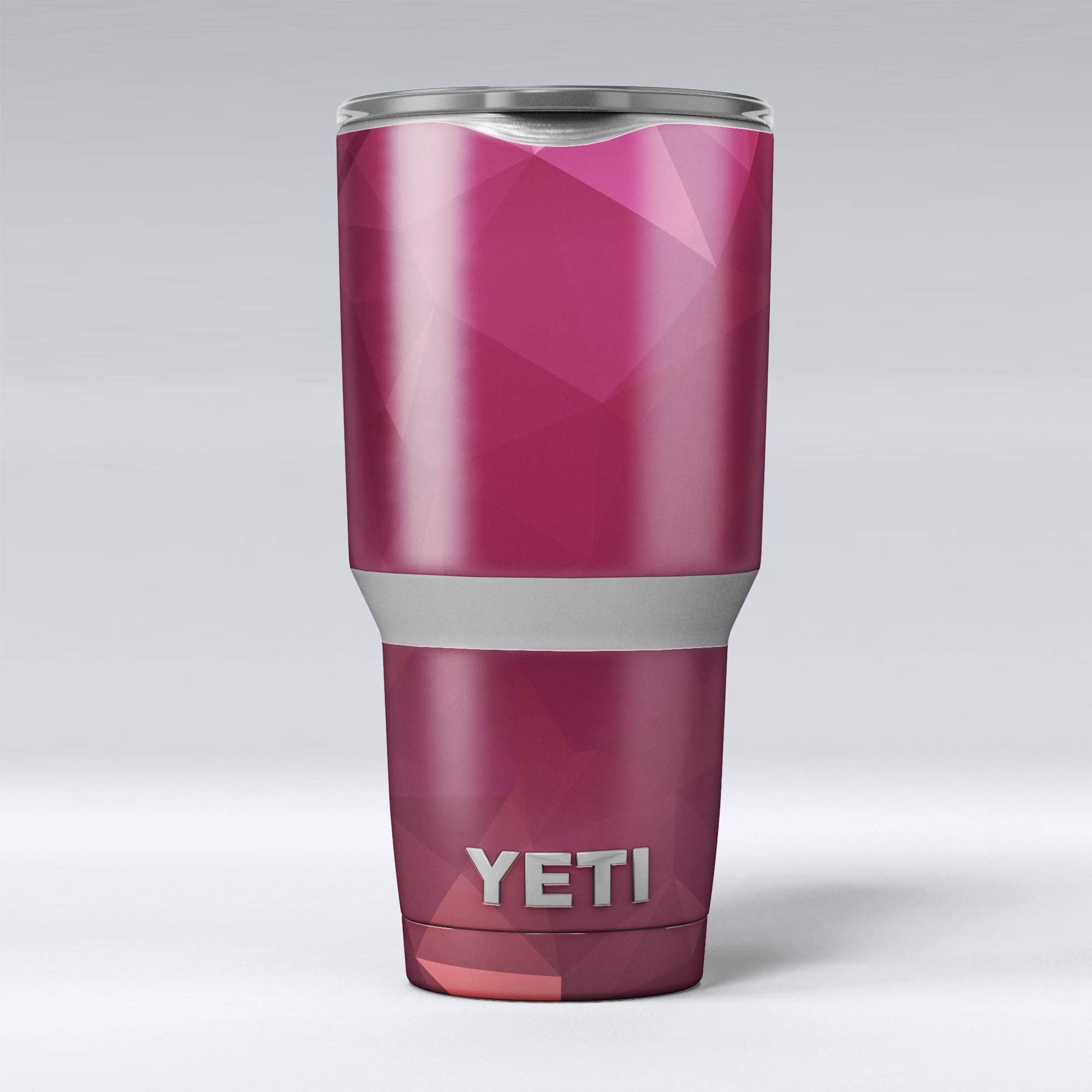 Design Skinz Pink Geometric V16 - Skin Decal Vinyl Wrap Kit Compatible with The Yeti Rambler Cooler Tumbler Cups