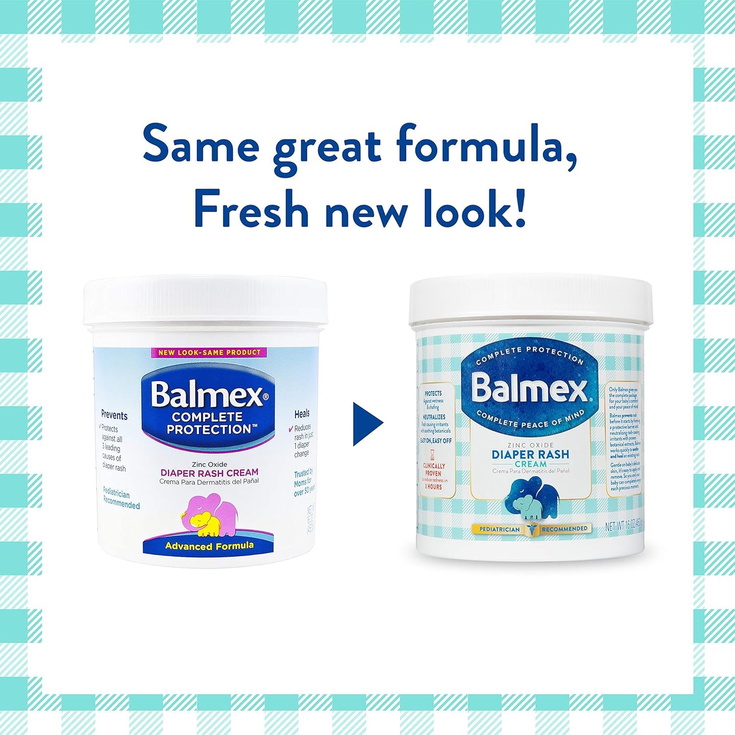 Balmex Diaper Rash Cream With Zinc Oxide 16 Oz (Pack Of 6)