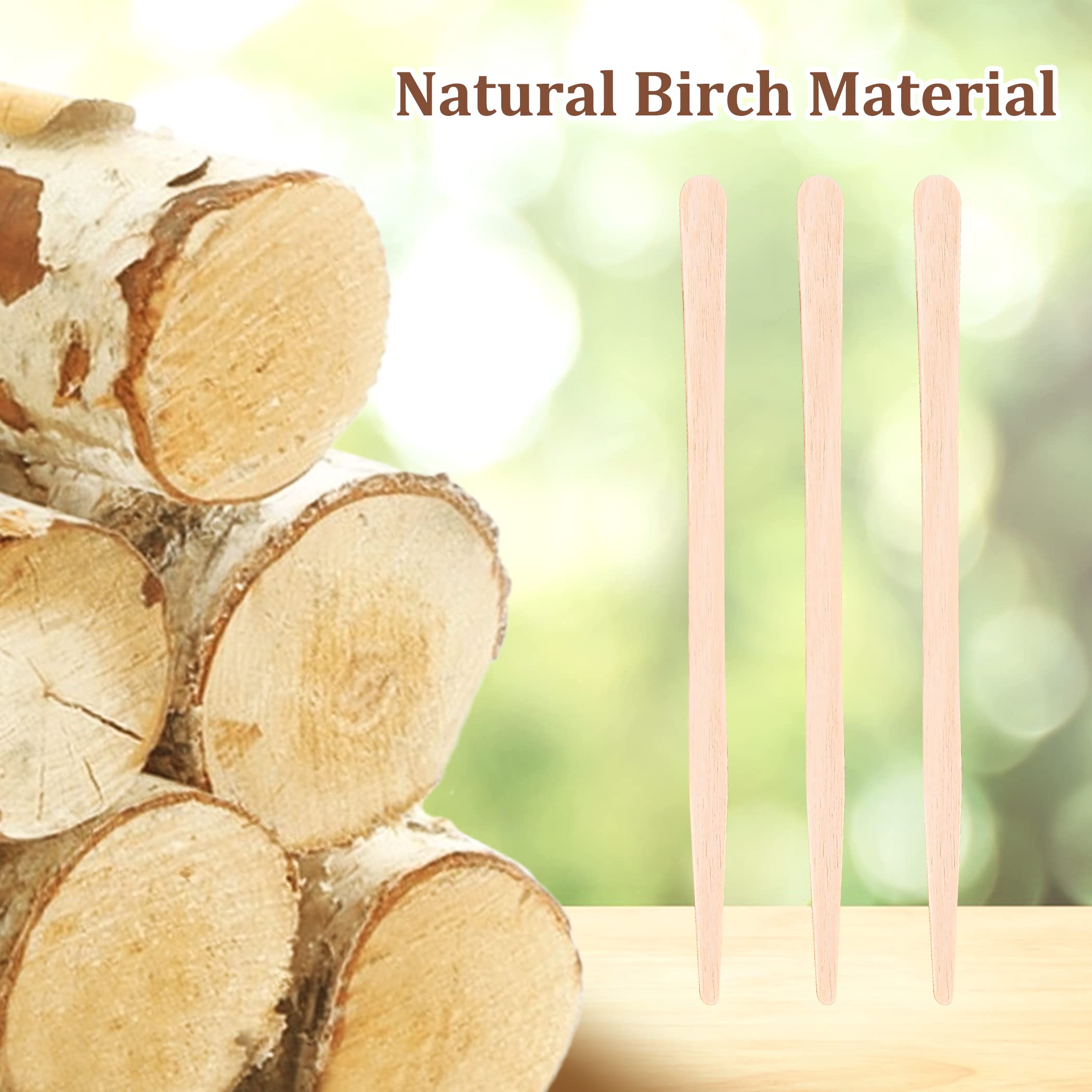 1200Pcs Eyebrow Wax Sticks Wood Waxing Sticks Wax Spatula Applicator for Body Hair Eyebrow Lip Nose Brow Removal