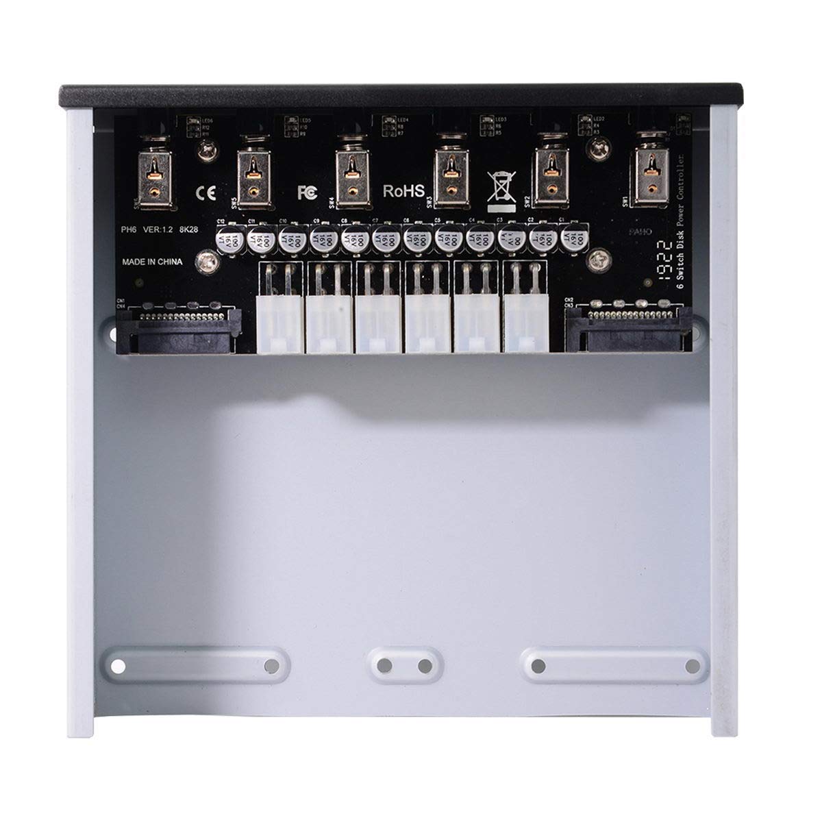 CY Hard Disk 6 Ways Control System Intelligent Control Management System HDD SSD Power Switch with 5.25 CD-ROM Bay