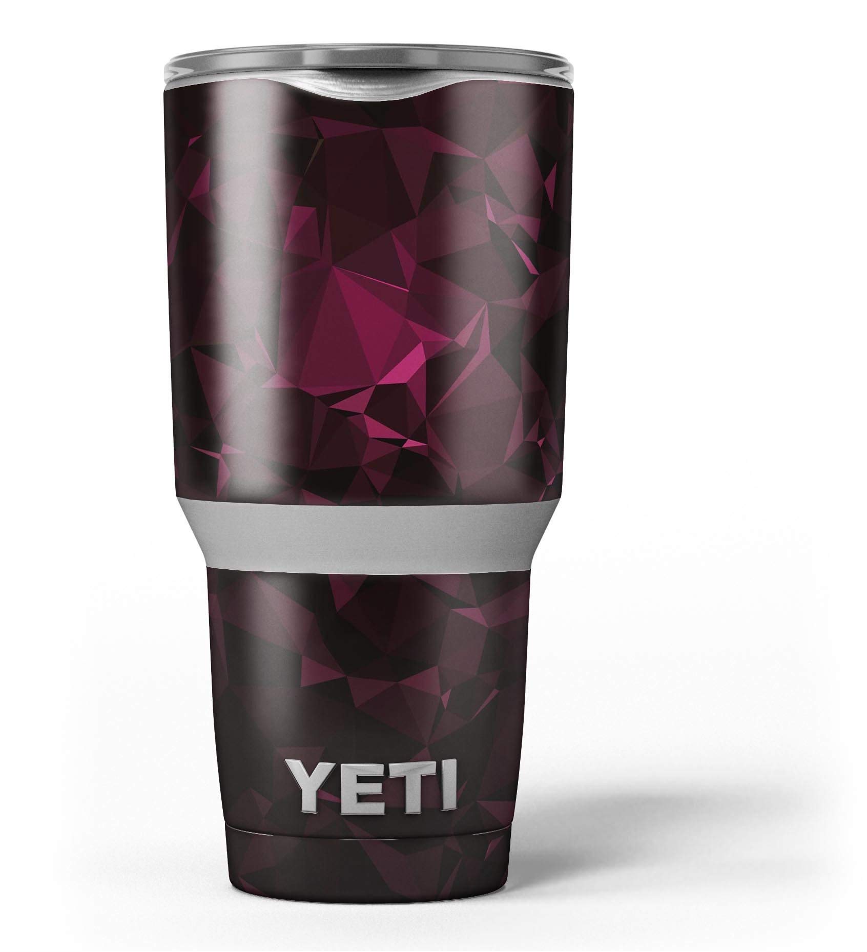 Design Skinz Pink Geometric V11 - Skin Decal Vinyl Wrap Kit Compatible with The Yeti Rambler Cooler Tumbler Cups