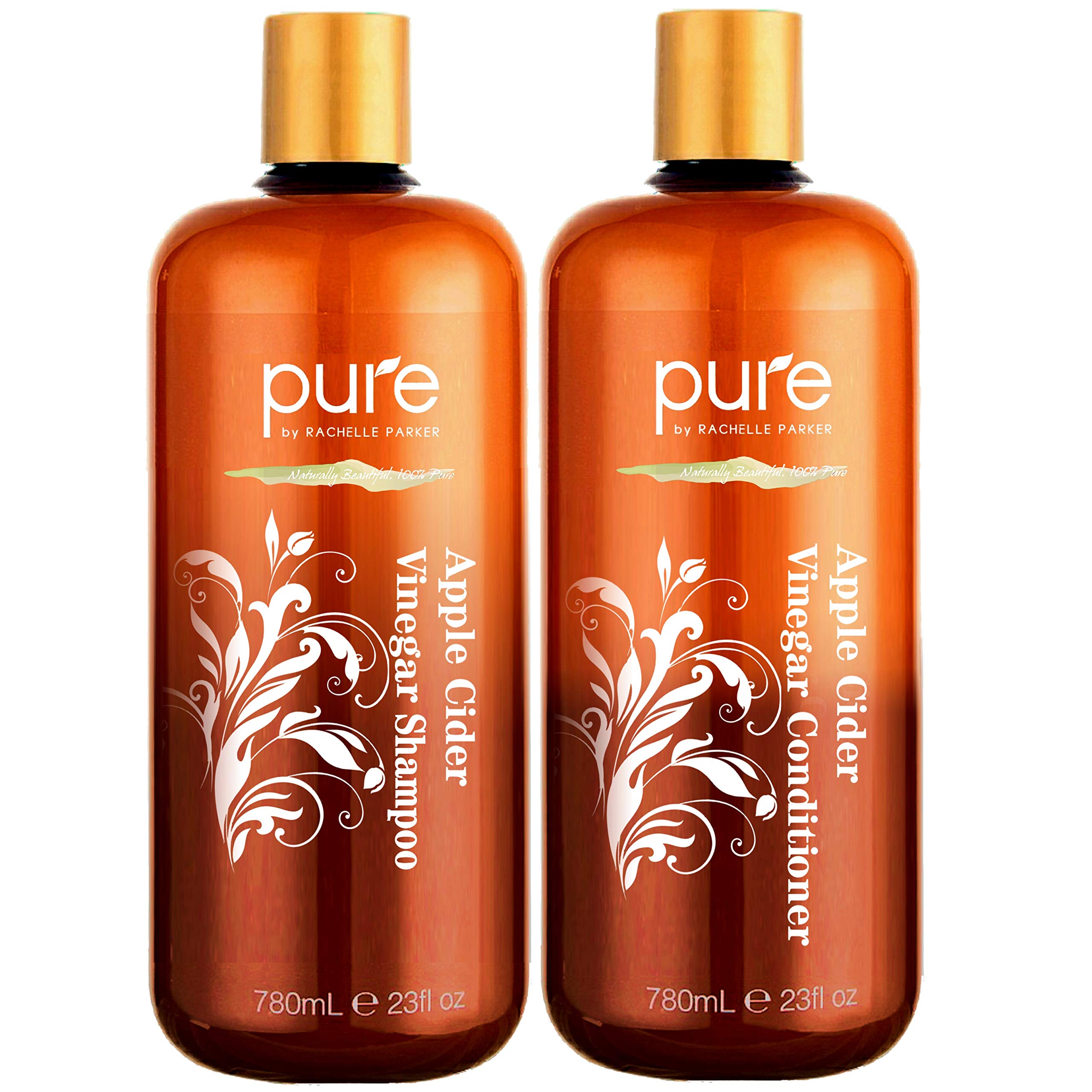 Apple Cider Vinegar Shampoo and Conditioner Set. Sulfate Free Shampoo Conditioner Set for Damaged, Oily Hair. Shampoo & Conditioner Combo Pack to Reduce Dandruff, Frizz, Split Ends,…