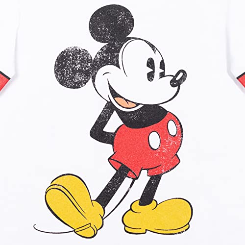 Disney Mickey Mouse Infant Baby Boys Long Sleeve T-Shirt Fleece Pant Set White/Gray 18 Months