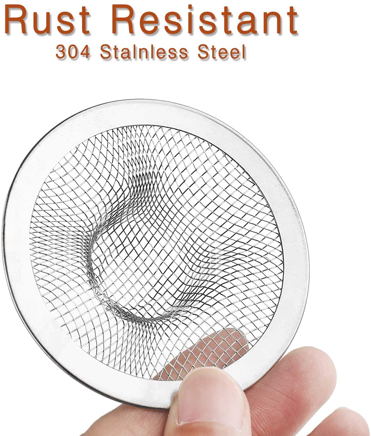 40pcs Heavy Duty Stainless Steel Slop Basket Filter Trap, 2.75" Top / 1" Mesh Metal Sink Strainer,Perfect for Kitchen Sink/Bathroom Bathtub Wash basin Floor drain balcony Drain Hole,Utility