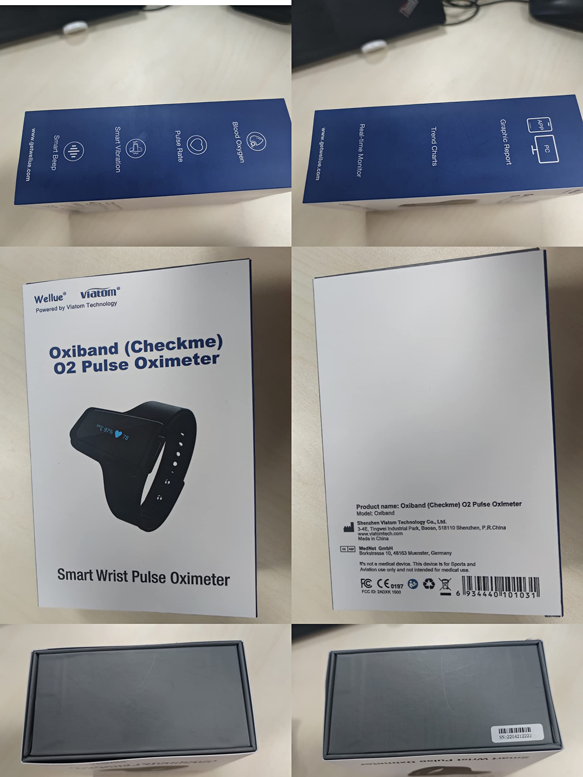 Wellue O2 Pulse Oximeter with Smart Reminder | Blood Oxygen Saturation Monitor for SpO2 and Heart Rate Tracking Continuously, Bluetooth Finger Ring with Free APP &PC Report