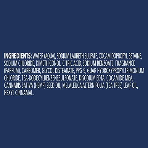 Suave Men 2 in 1 Refreshing Shampoo and Conditioner Tea Tree Hemp Seed To Revitalize and Refresh Hair 28 oz