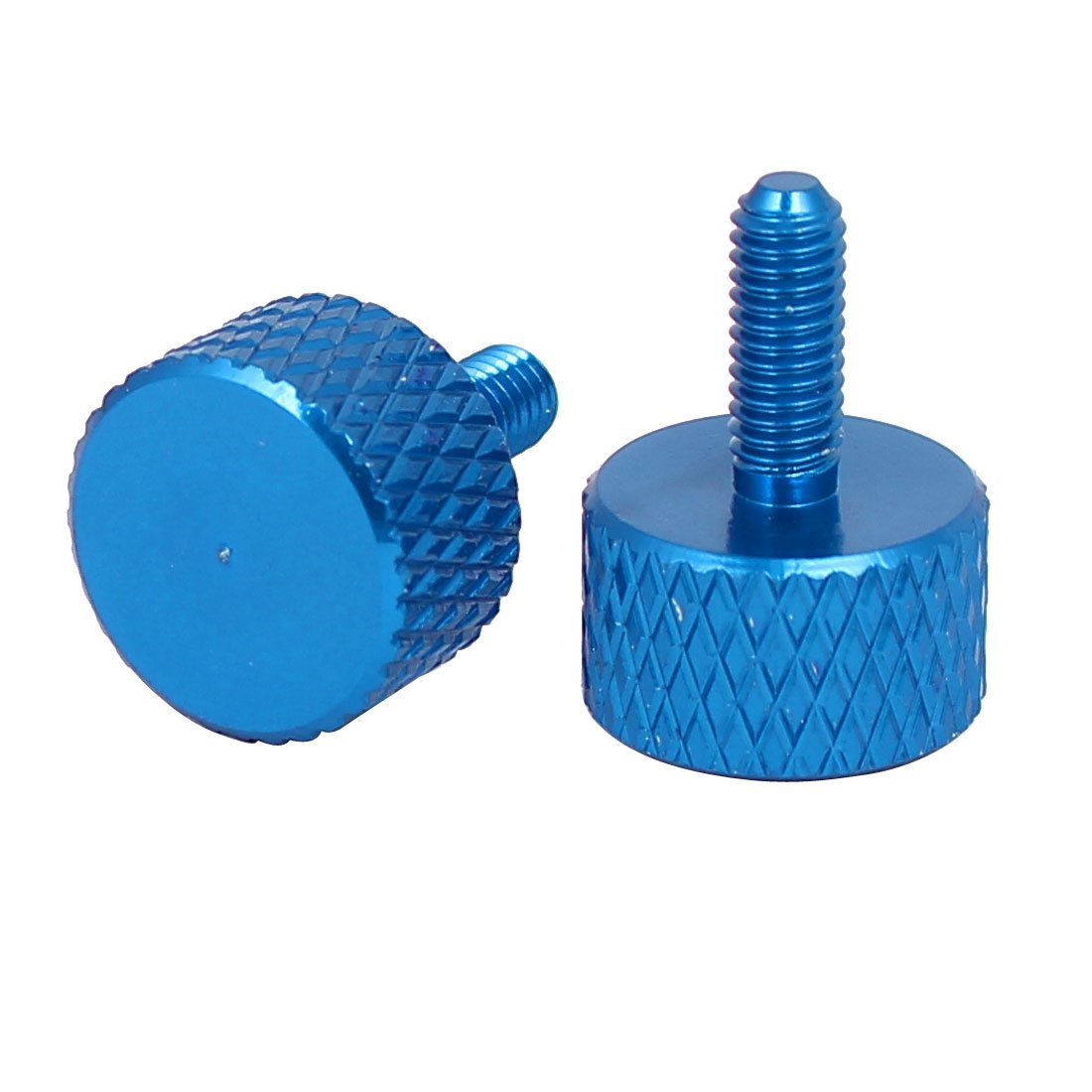 Aexit Computer PC Cleaning & Repair Graphics Card Fully Threaded Knurled Thumb Screws Sky Blue Computer Screws M3x8mm 10pcs