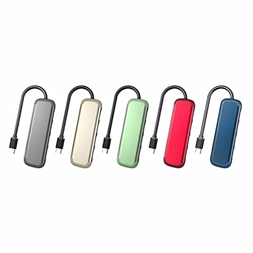 USB Extender Four-Port HUB3.0 Splitter Four-in-one Expansion Dock Aluminum Alloy OTG hub (Champagne Gold)