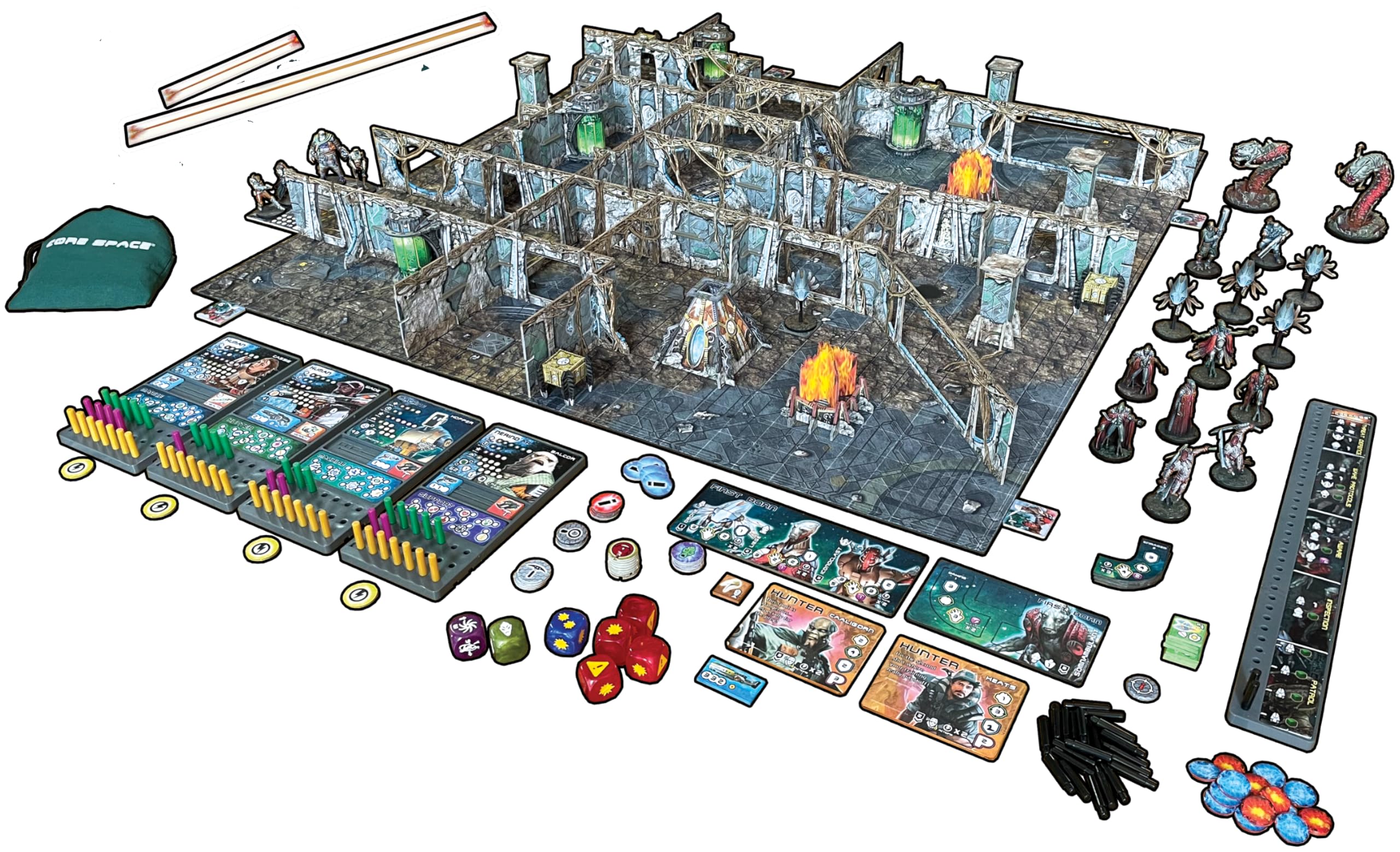 Battle Systems - Core Space First Born - Sci-Fi Miniatures Board Game - Cyberpunk 28mm Science Fiction Figures for 40K Wargame - Tabletop Modular 3D Gaming Terrain - (First Born Starter Set)