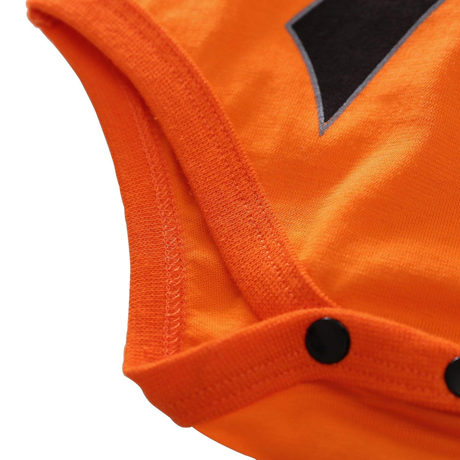 daimenmeng Baby Romper Jumpsuits Cosplay Newborn Cotton Bodysuit One Piece Clothes for Boy Short Sleeve Orange3 0-3 Months/59
