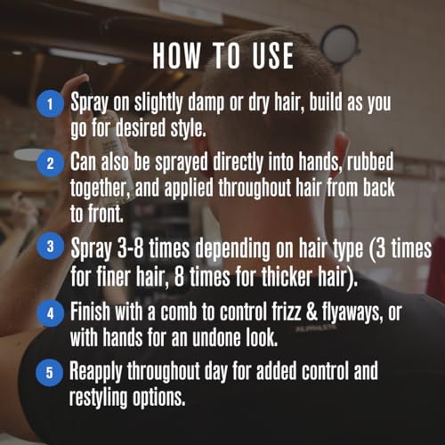 Baxter of California Clay Effect Style Spray for Men | Textured Finish | Strong Hold | Hair Styler | 4 fl. oz.