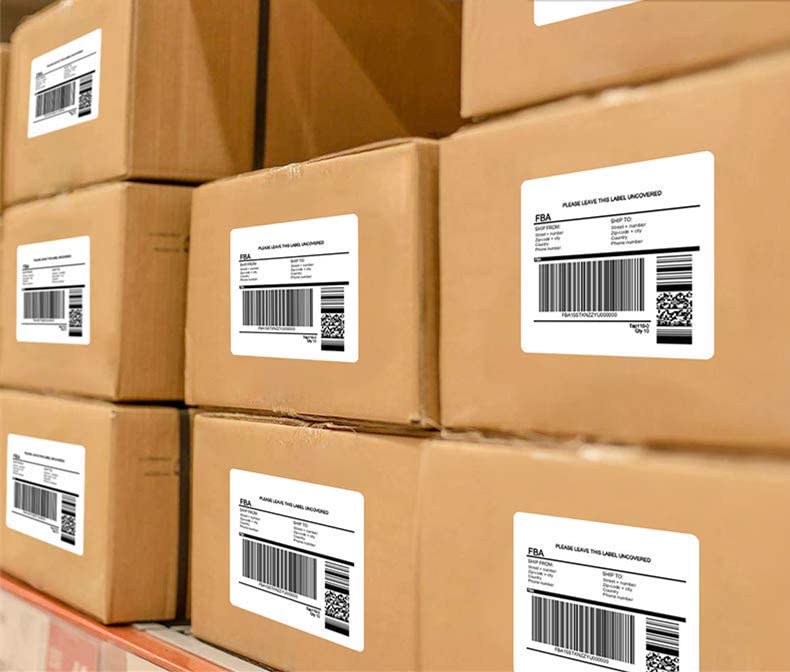 2.25" x 1.25" Thermal Label, Adhesive Address Shipping Barcode Thermal Sticker Compatible with Rollo and Zebra Thermal Label Printers (red)